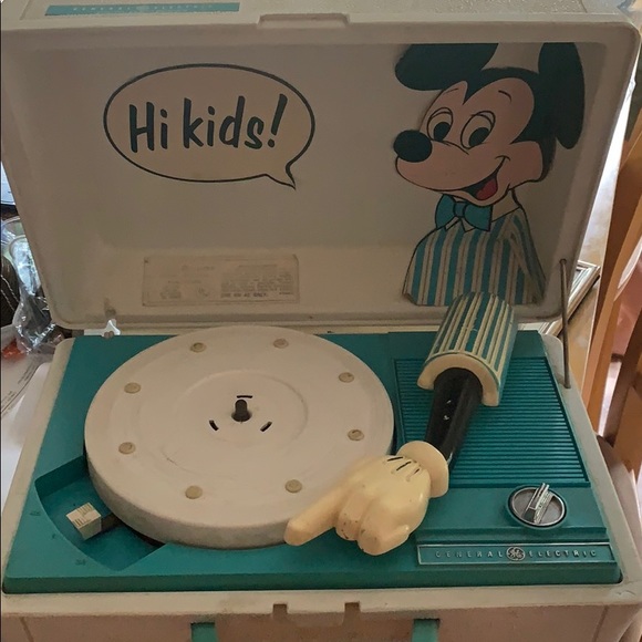 Disney | Toys | Vintage Mickey Mouse Record Player | Poshmark